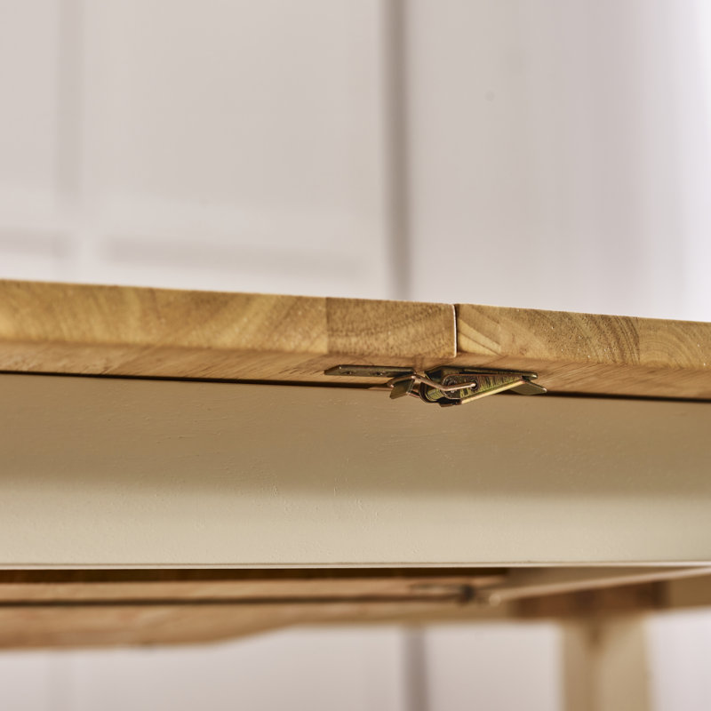 East Urban Home Alissah Solid Wood Farmhouse Extendable Dining Table ...